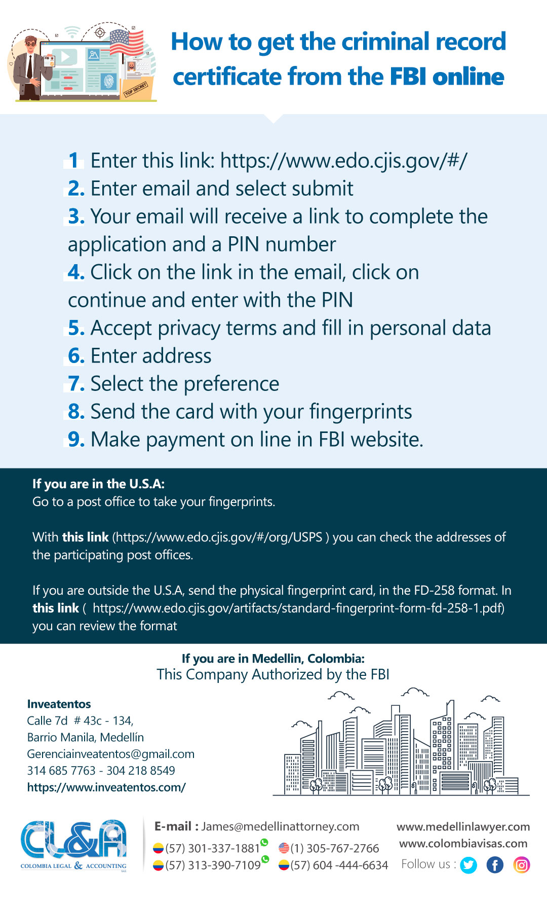 USA Criminal Background Report - Medellin Lawyer